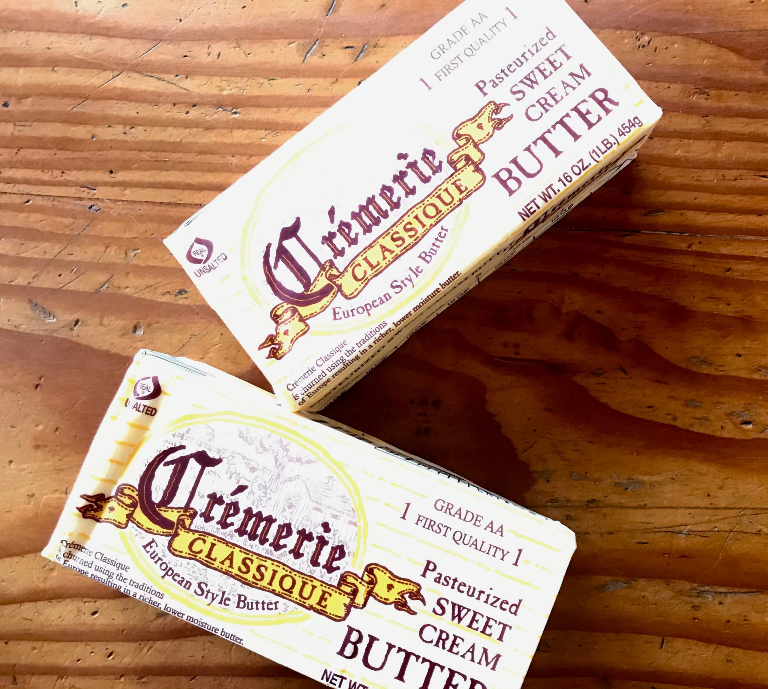 Crémerie Classique Unsalted Butter 1# | Columbia City Bakery