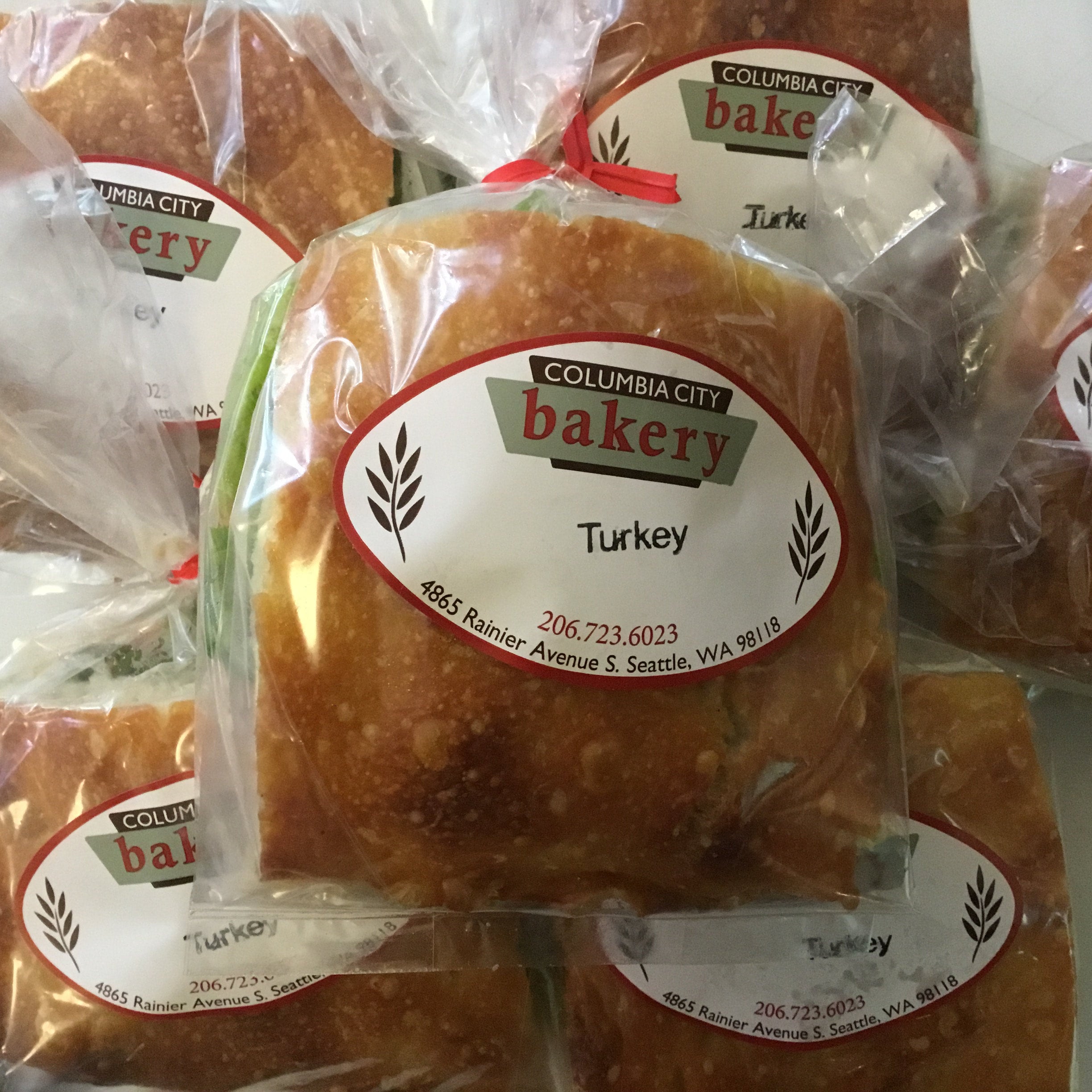 Turkey Sandwich with Cranberry Relish on Focaccia | Columbia City Bakery
